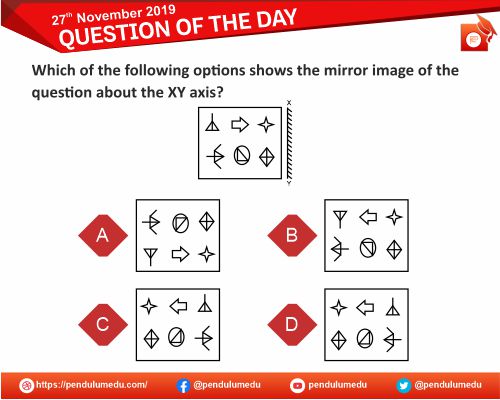 QOTD | Logical Reasoning | Mirror Images | 27 Nov 2019