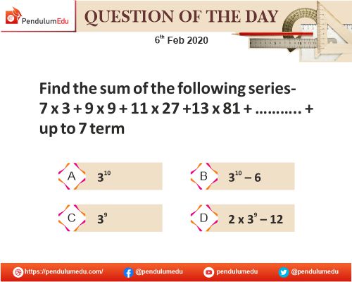QOTD | Quantitative Aptitude | Sequence and series | 6 Feb 2020